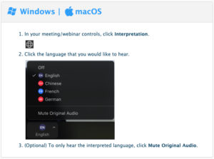 Zoom Language Interpretation Instructions – The Church in New York City